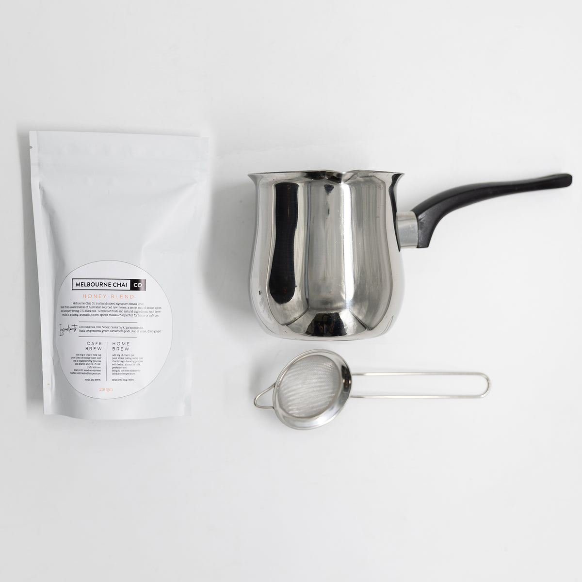 Chai Starter Kit (Steel Pot) – The Melbourne Chai Co